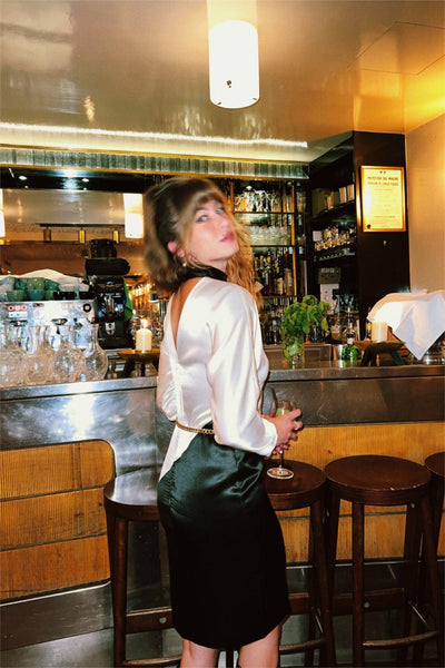 Robe satinée – Petite Chineuse